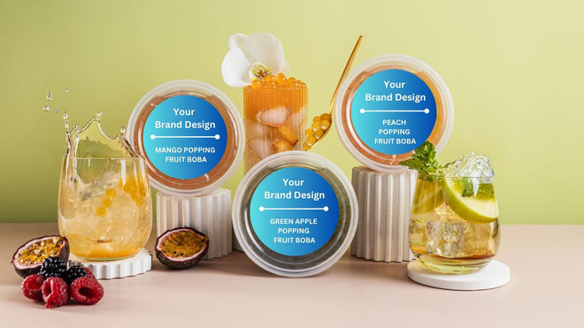 Thé à bulles de marque privée | Votre marque sur Popping Fruit Boba et ...